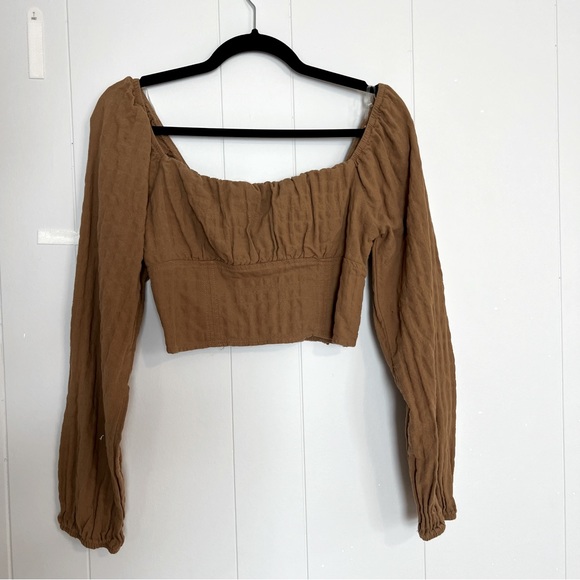 Tops | Cottagecore Style Top Brown | Poshmark